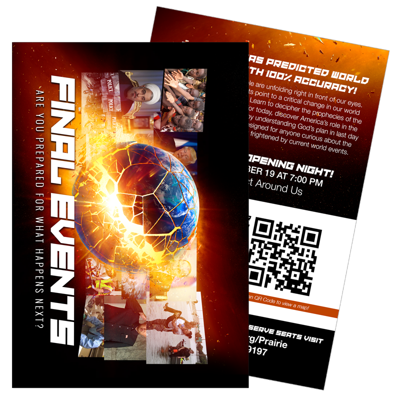 Final Events 4″ x 6″ Invitations | SermonView Evangelism Marketing